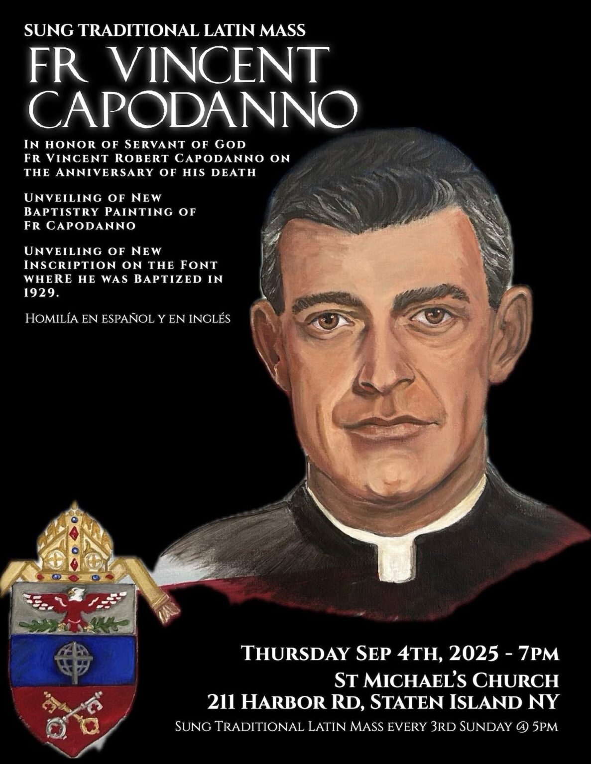 Memorial Mass at Saint Michael's, Staten Island - Capodanno Guild